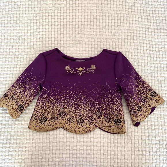 Disney | Costumes | Disney Aladdin Purple And Gold Top | Poshmark